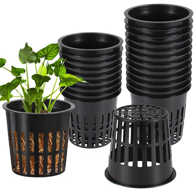 Jual 10/20Pcs 3 Inch Heavy Duty Net Pots Hydroponic Cups Garden Slotted ...