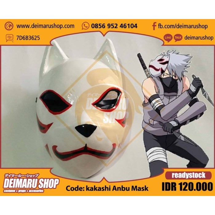 Jual F.SK - TERLARIS [KAKASHI ANBU MASK] TOPENG ANIME MANGA NARUTO ...