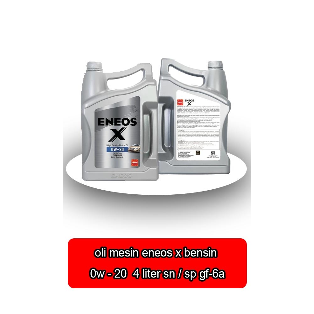 Jual oli mesin eneos x bensin 0w-20 0w20 sn/sp gf-6a Galon 4 lt - 68318 - | Shopee Indonesia