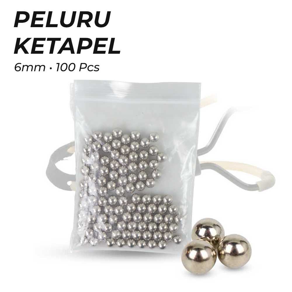 Jual 100 PCS Peluru Ketapel Bola Besi Bearing Sepeda Steel Balls 6mm ...