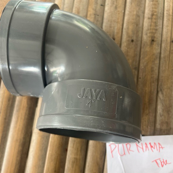 Jual Jaya Sambungan Pipa PVC Elbow DV 4 Inci Merk Jaya Asli MURAH ...