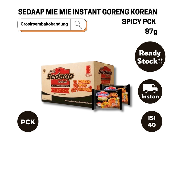 Jual SEDAAP MIE MIE INSTANT GORENG KOREAN SPICY PCK 87g - 1 Dus - Kota Bandung | Shopee Indonesia