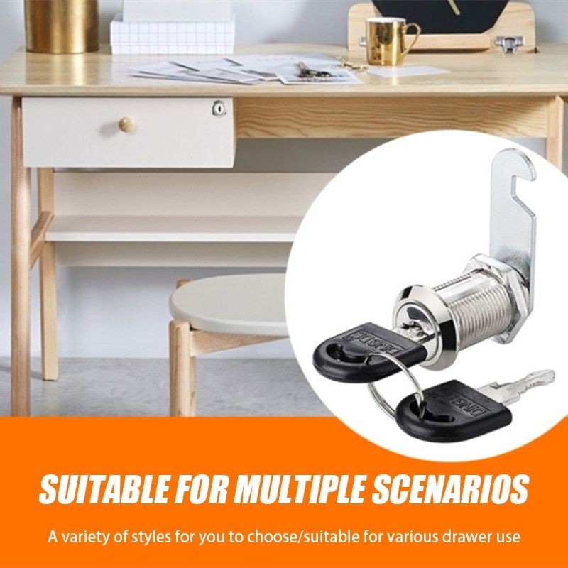 Jual 1set Kunci Laci Lemari Loker Cam Lock Kunci Kabinet, Kunci, Kunci Camlock Lock Kunci lemari ...