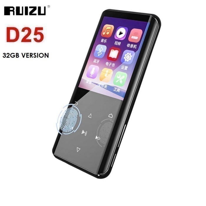 Jual RUIZU D25 32GB MP3 MP4 HD Audio Player Bluetooth FM Radio Speaker ...