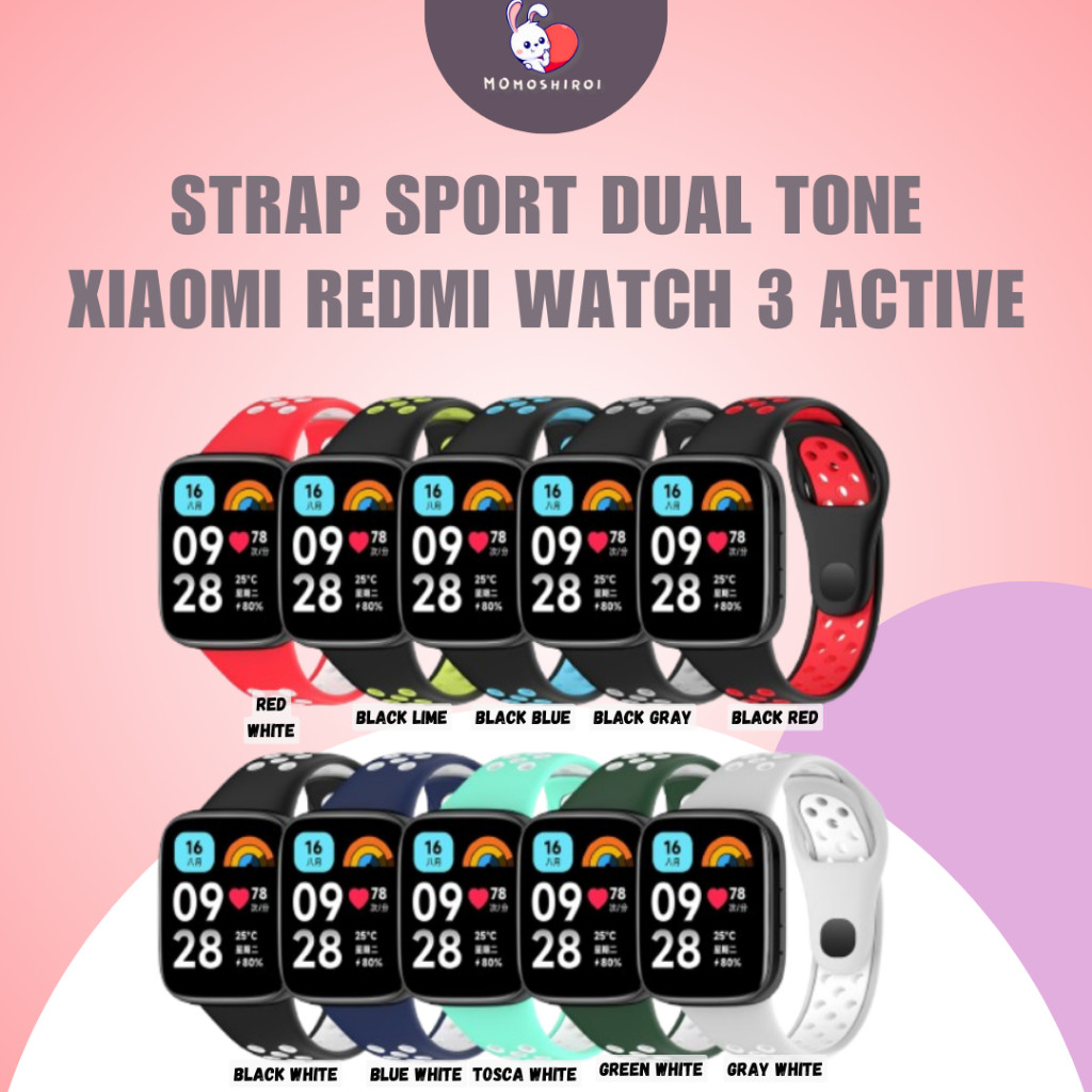 Jual Strap Redmi Watch 3 Xiaomi Tali Jam Sporty Sport Silicone Soft | Shopee Indonesia
