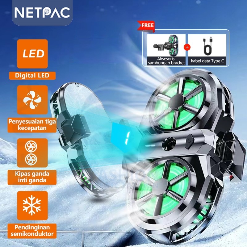 Jual NETPAC Radiator Fan Cooler Funcooler Digital LED Kipas Pendingin ...