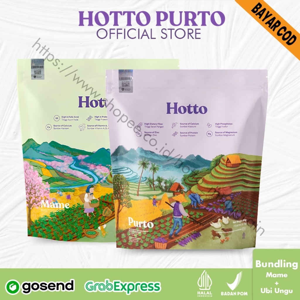 Jual Hotto Mame dan Purto MIX Multigrain Tinggi Protein Edamame ...