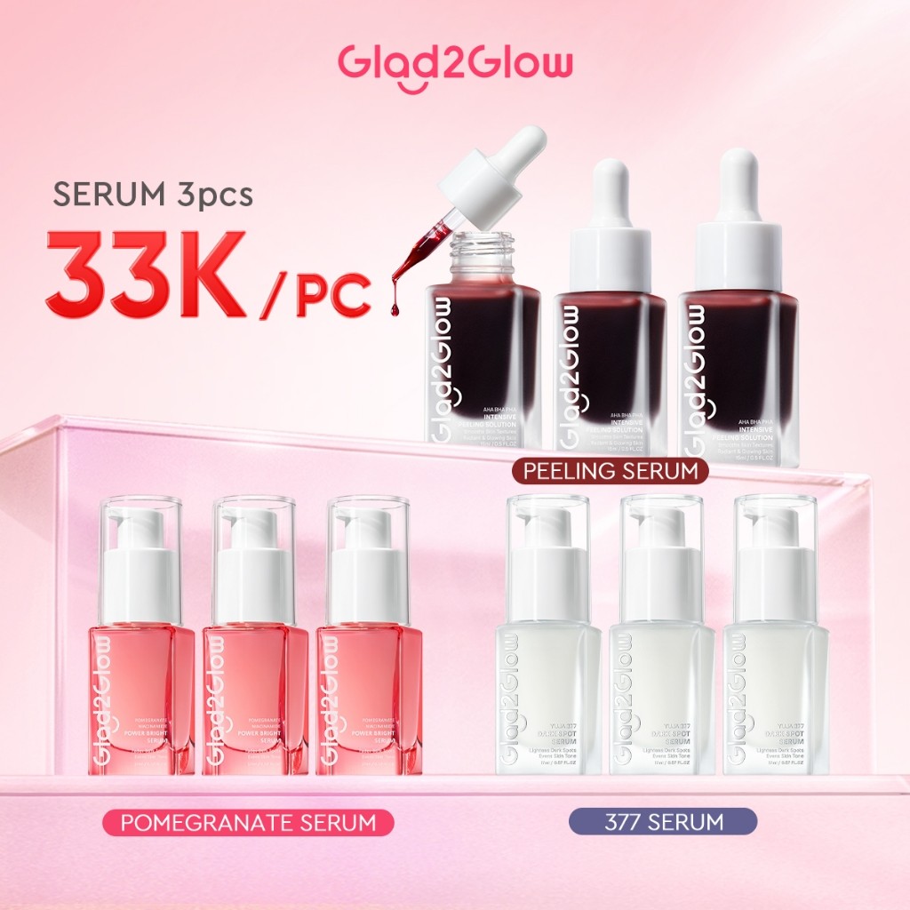 Jual [Official Store] Glad2Glow Serum All Series 3pcs - G2G Serum ...