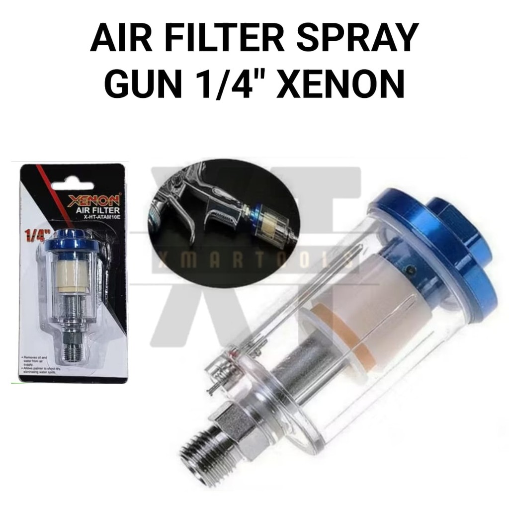 Jual Air Filter Spray Gun Xenon 1/4 Inch / Filter Udara Kompresor XENON ...