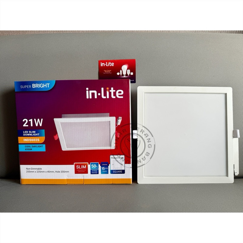 Jual LAMPU LED PLAFON INLITE SLIM DOWNLIGHT KOTAK 21W 21 WATT ...