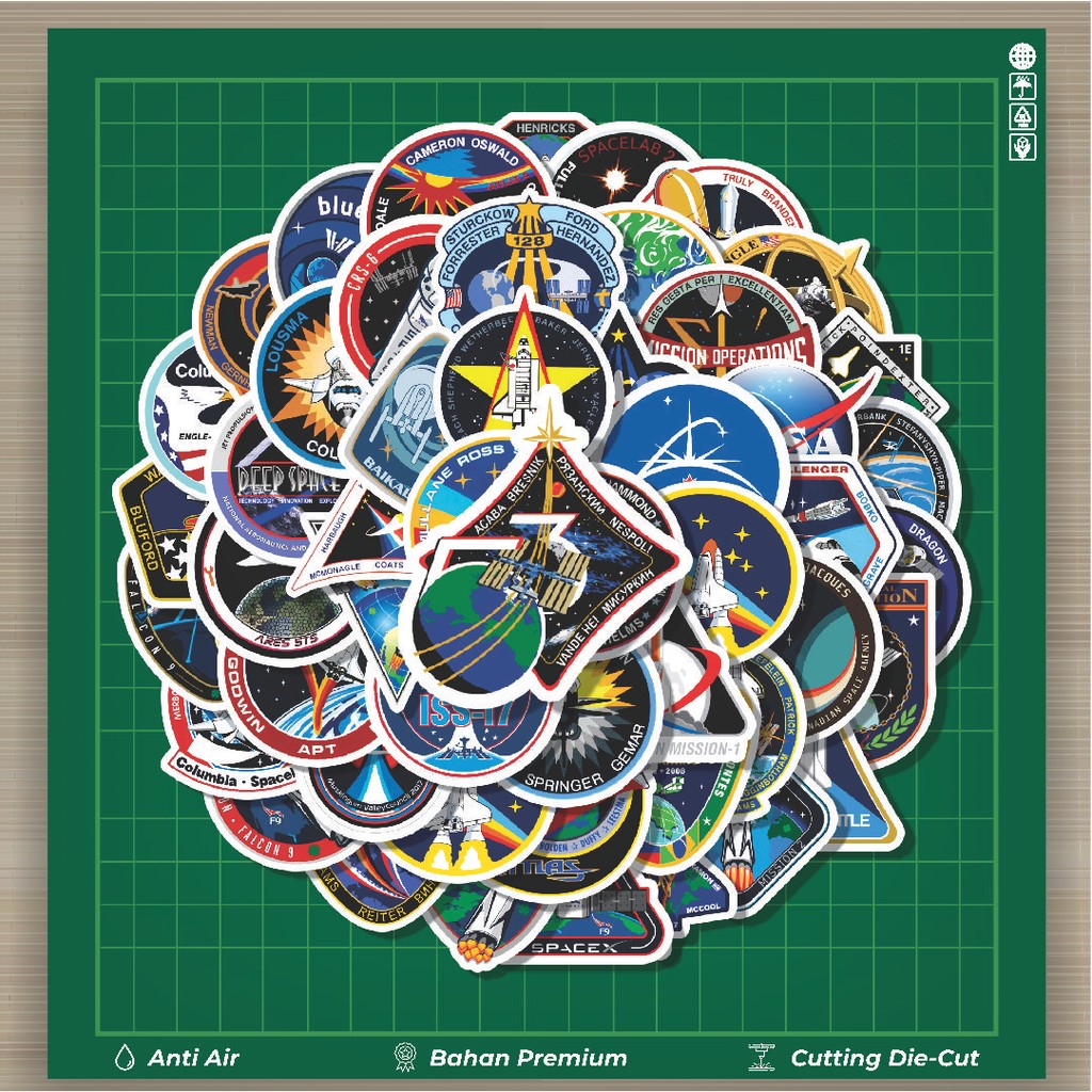 Jual HOT 50 PCS STIKER Stiker Space Mission Series [Misi Luar Angkasa ...
