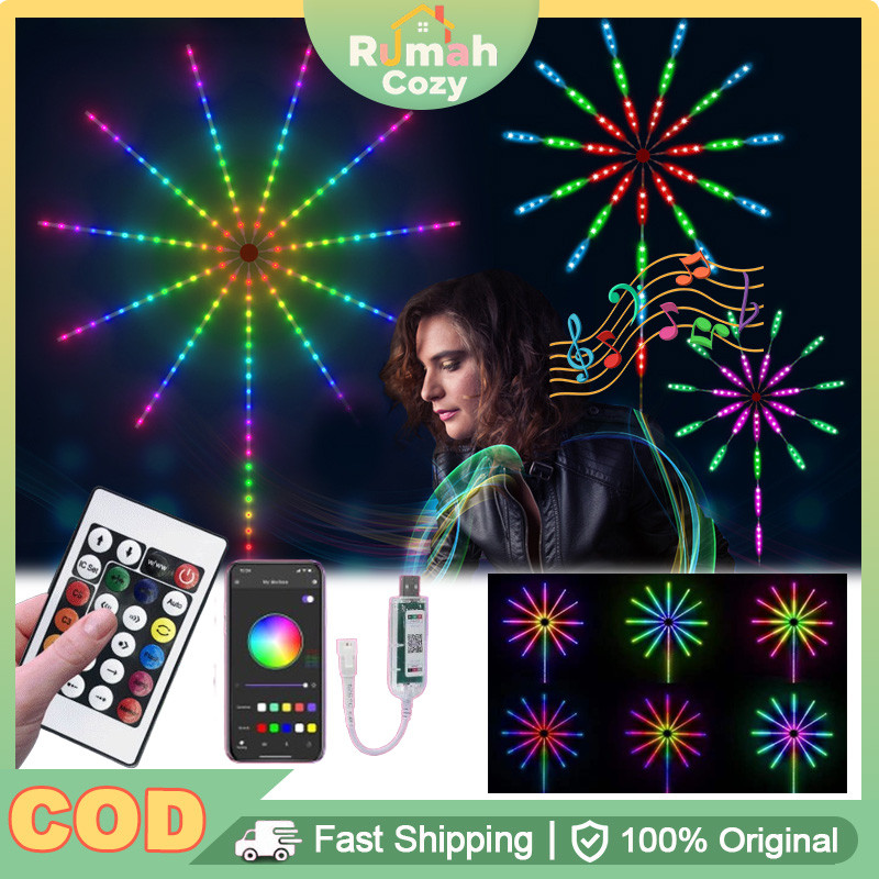 Jual 78/180LED Lampu Strip Led Kembang Api Rgb Bentuk Kembang Api ...