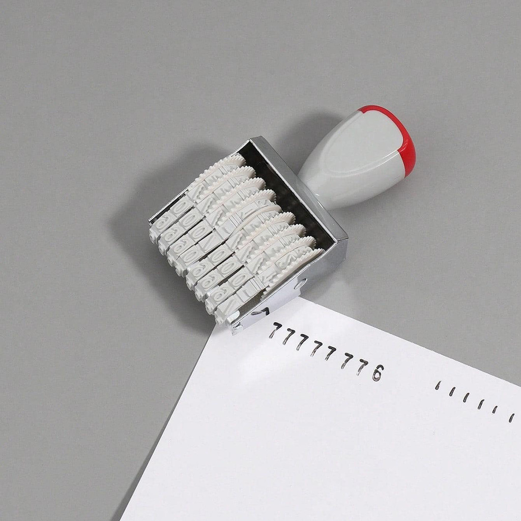 Jual 8-digit numbered roller stamp, used for study and office quick ...