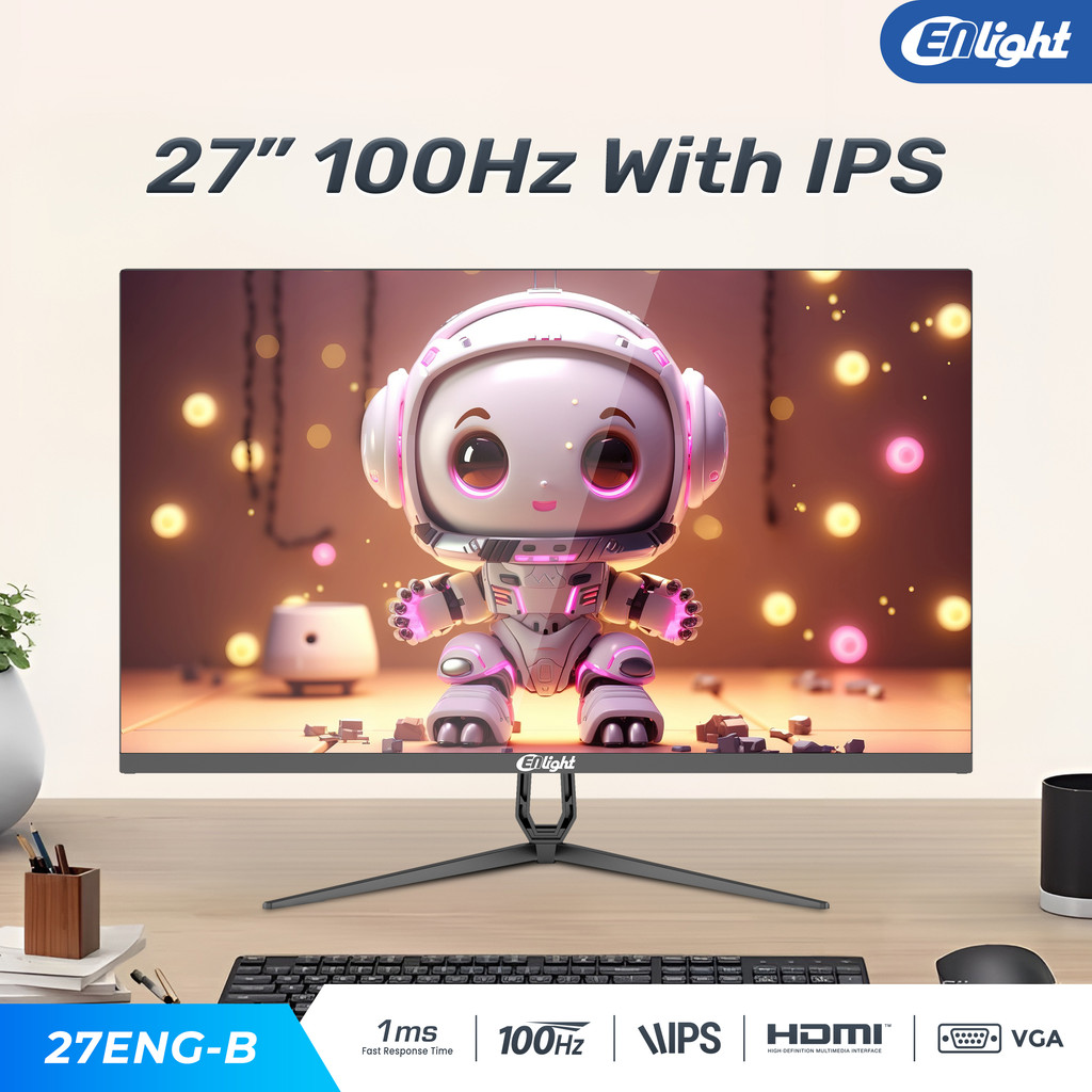 Jual Enlight Monitor Gaming Enlight 27ENG-B 27" LED 100Hz 1080p Full HD ...