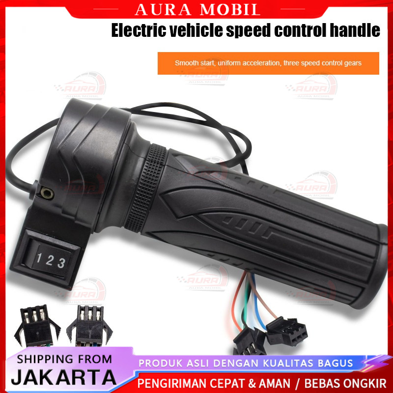 Jual HANDLE GAS SEPEDA LISTRIK UNIVERSAL 12V-72V THROTTLE GAS 3 SPEED ...