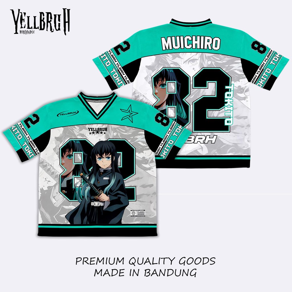 Jual YELLBRUH MERCHANDISE Jersey 82 Demon Slayer Muichiro Tokito ...