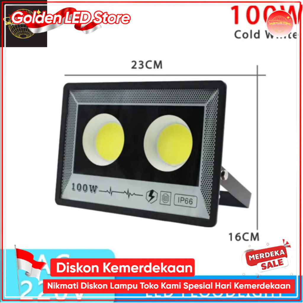Jual LAMPU SOROT LED COB 100W PUTIH / LAMPU TEMBAK LED 100 WATT | Shopee Indonesia