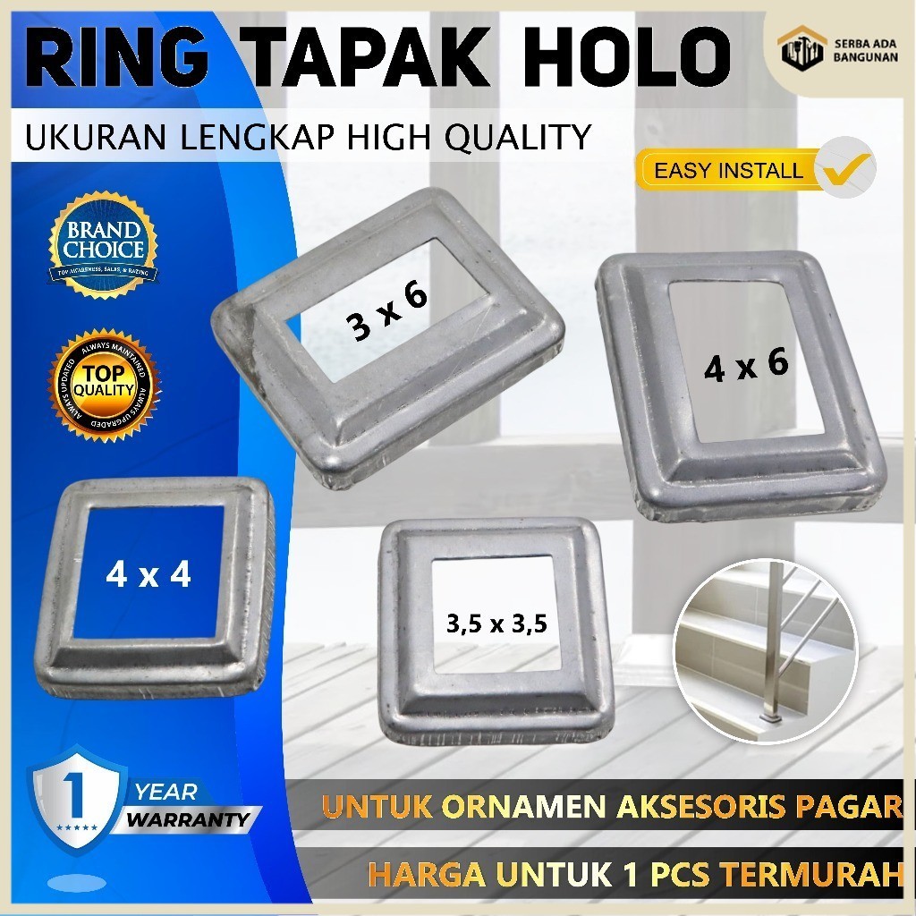 Jual SAB Tapak Ring Holo Tapak Hollow Ornamen Pagar Besi dan Tralis ...