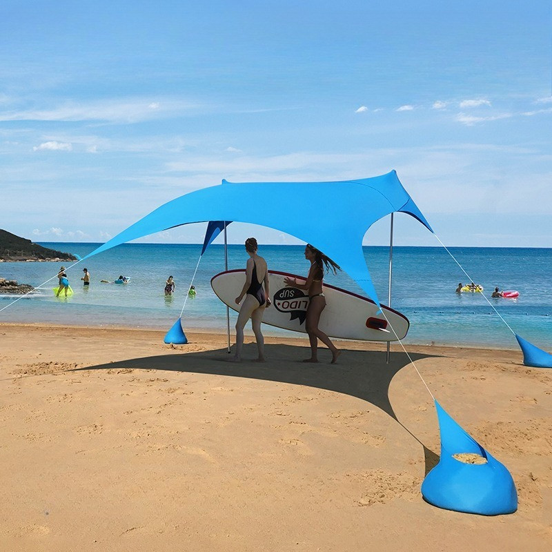 Jual Outdoor Beach Tent Sun Shelter 7x5FT Camping Shades Tents ...