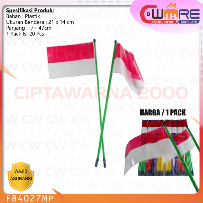 Jual Bendera Peluit Pluit Tangkai Stick Stik Plastik Pawai Merah Putih ...