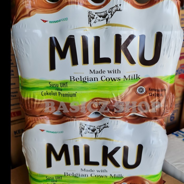 Jual BERGIZI SUSU UHT MILKU RASA COKELAT PREMIUM 200ML. TERMURAH ...