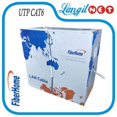 Jual FIBERHOME CABLE UTP CAT 6 23AWG PVC | Shopee Indonesia