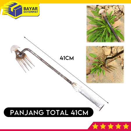 Jual Alat Penyiang Pencaput Rumput Gulma GERIGI 41CM | Shopee Indonesia