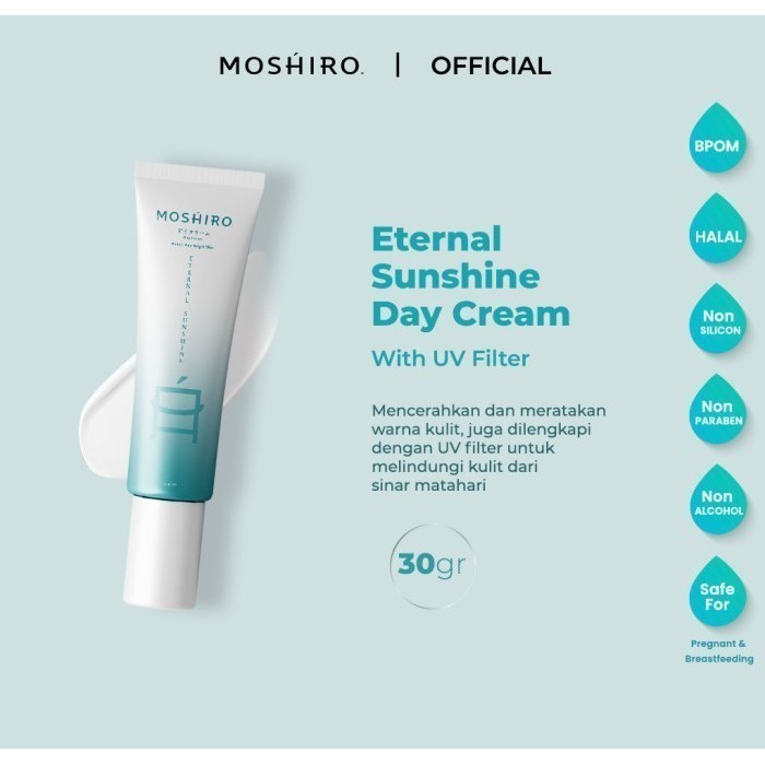 Jual MOSHIRO Eternal Sunshine Brightening Skin Barrier Day Cream 30g ...