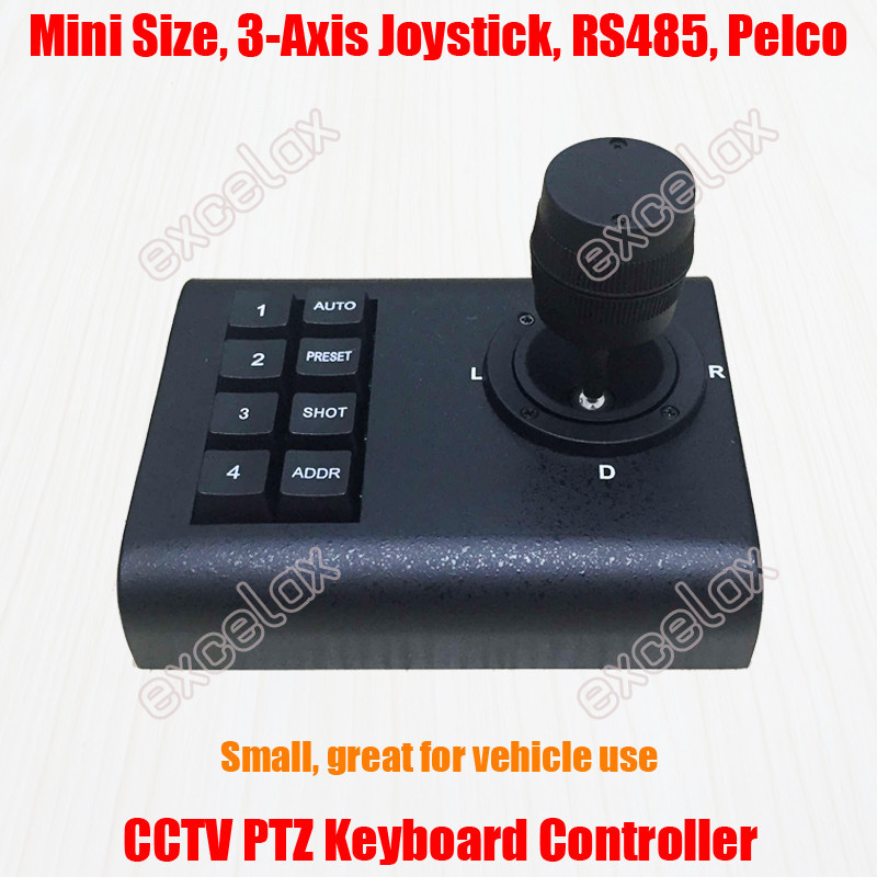 Jual 3-Axis Joystick Mini Handheld Vehicle PTZ CCTV Keyboard Controller ...