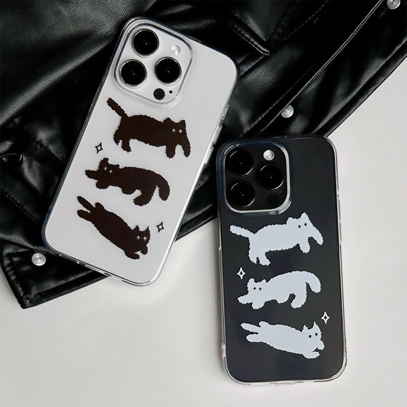Jual Kucing hitam dan putih Anti-retak soft case hp iPhone 17 Pro Max ...