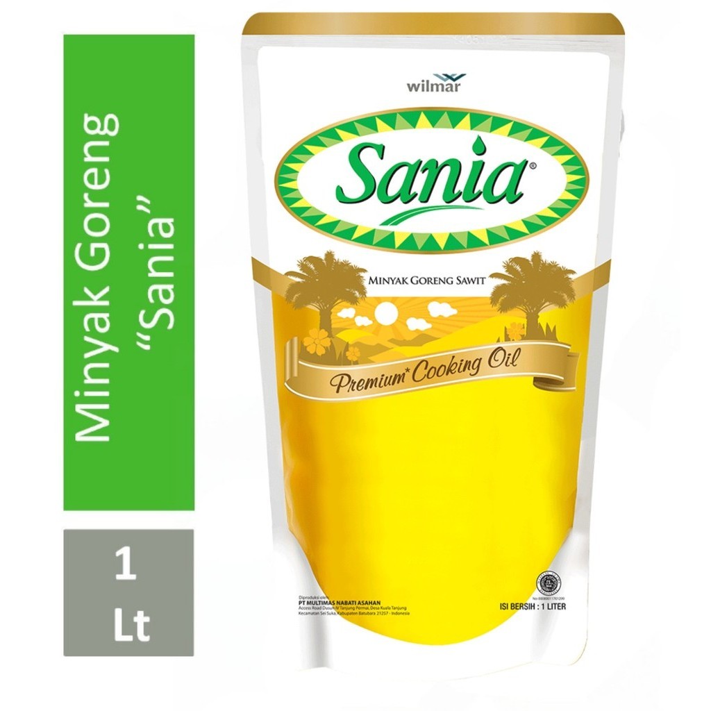 Jual Sania Minyak Goreng Pouch 1 Liter Stok Dapur Hemat Keluarga ...