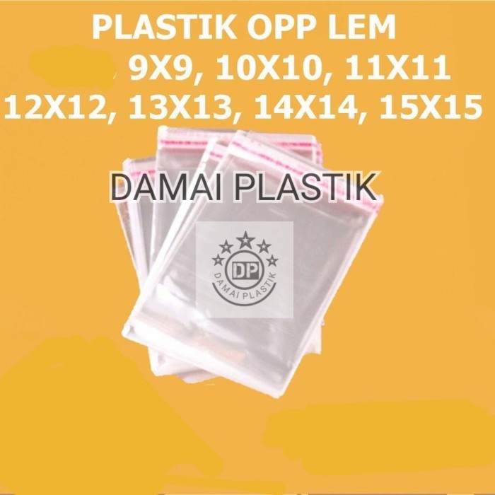 Jual Plastik OPP Roti Pie Seal Lem 9x9 10x10 11x11 12x12 13x13 14x14 15x15 | Shopee Indonesia