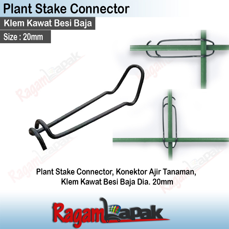 Jual Konektor Ajir Tanaman Steel Wire Bucke 20 mm Klem Kawat Besi 20mm ...