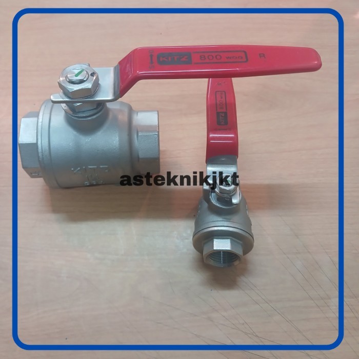Jual BALL VALVE KITZ 2" INCH STAINLESS 304 FULL BORE SS304 800 WOG DN50 | Shopee Indonesia