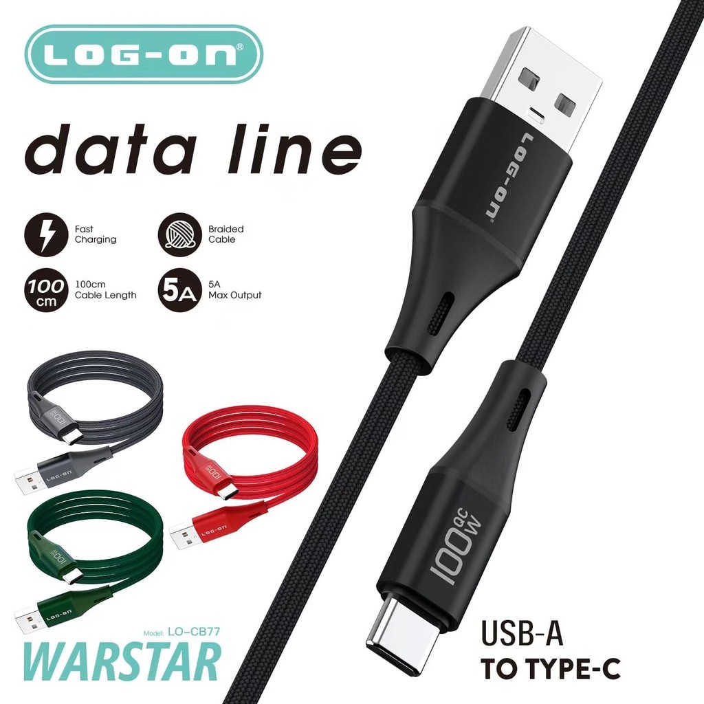 Jual KABEL CHARGER CAS KABEL DATA LOG ON CB-77 WARSTAR TYPE C 5A SUPER ...