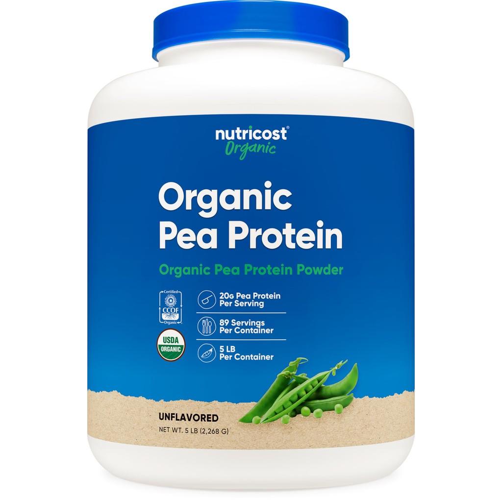 Jual Nutricost Organic Pea Protein Isolate Powder (5LBS) - Unflavored ...