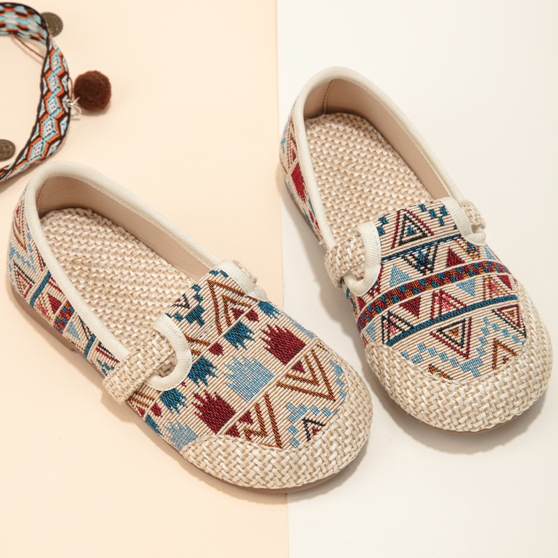 Jual [Cuci Gudang] Sepatu Nelayan Tenun Linen Slip-on Untuk Anak ...