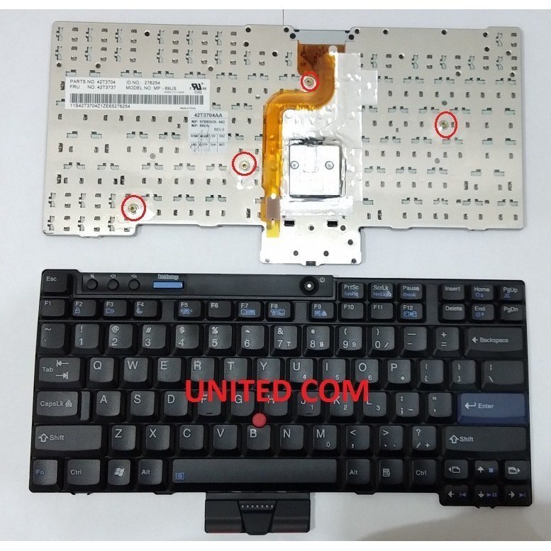 Jual KEYBOARD LENOVO THINKPAD X200 X200S X200SI X200T X201 X201I X201S ...