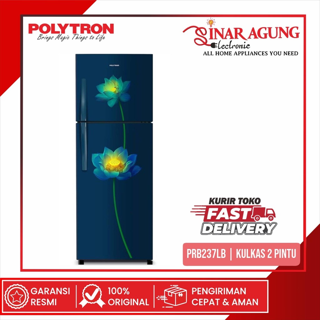 Jual POLYTRON PRB237LB / PRB-237LB KULKAS 2 PINTU - GARANSI RESMI ...