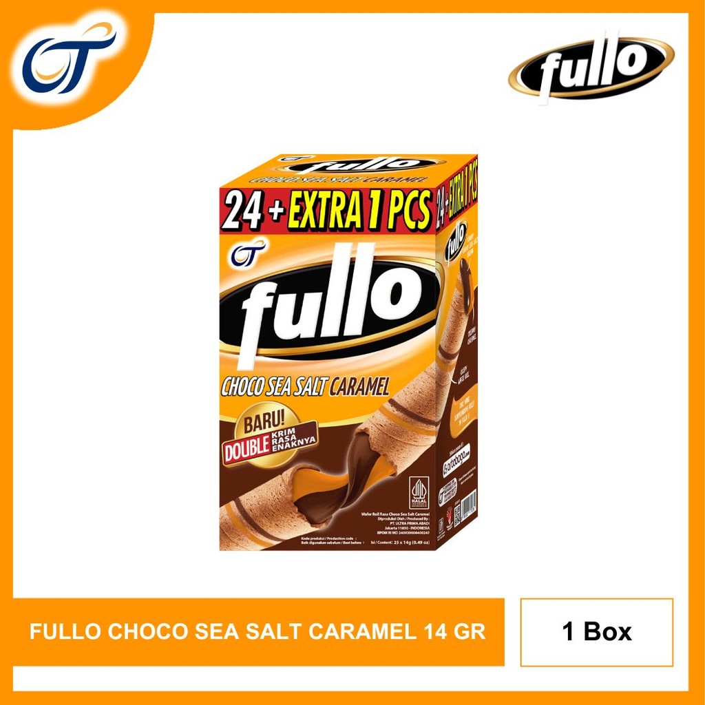 Jual Fullo Stick Choco Sea Salt Caramel 14GR - [1 Box Isi 24 + Free 1 ...