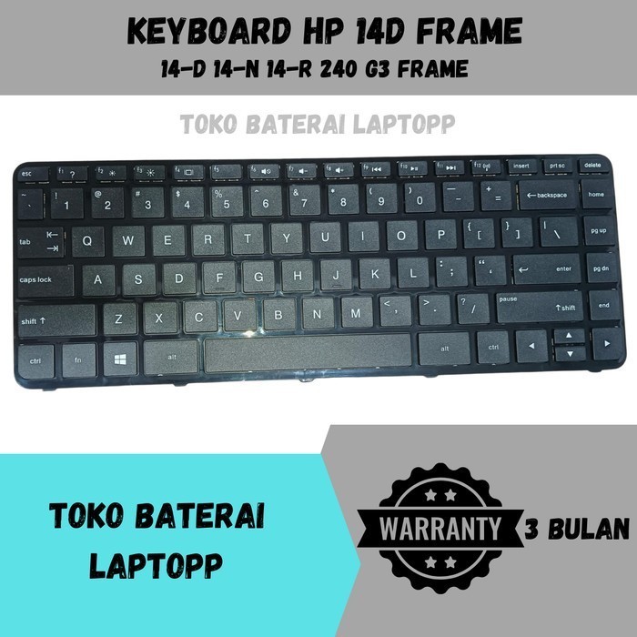 Jual Keyboard HPP Pavilion 14N 14D 14R 14G 14S 240 G2 240 G3 245 Frame ...