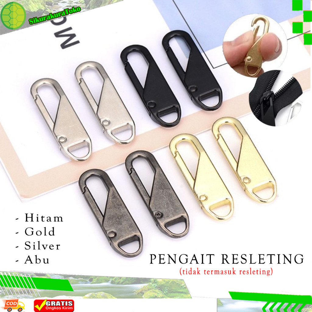 Jual (SKR) Pengait Retsleting Penarik Sleting Cantolan Cantelan Sleting ...