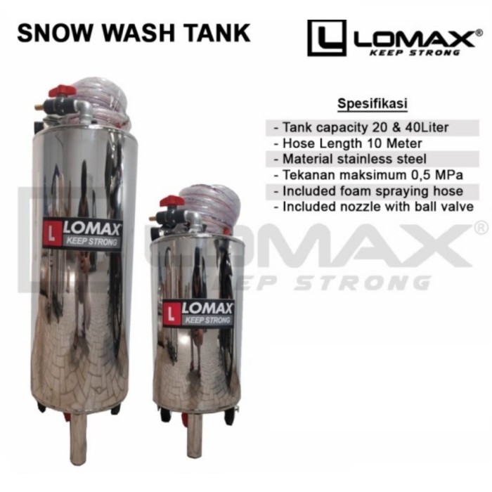 Jual Snow Wash Tank Tabung Cuci Salju LOMAX 40 LITER Tabung Cuci ...
