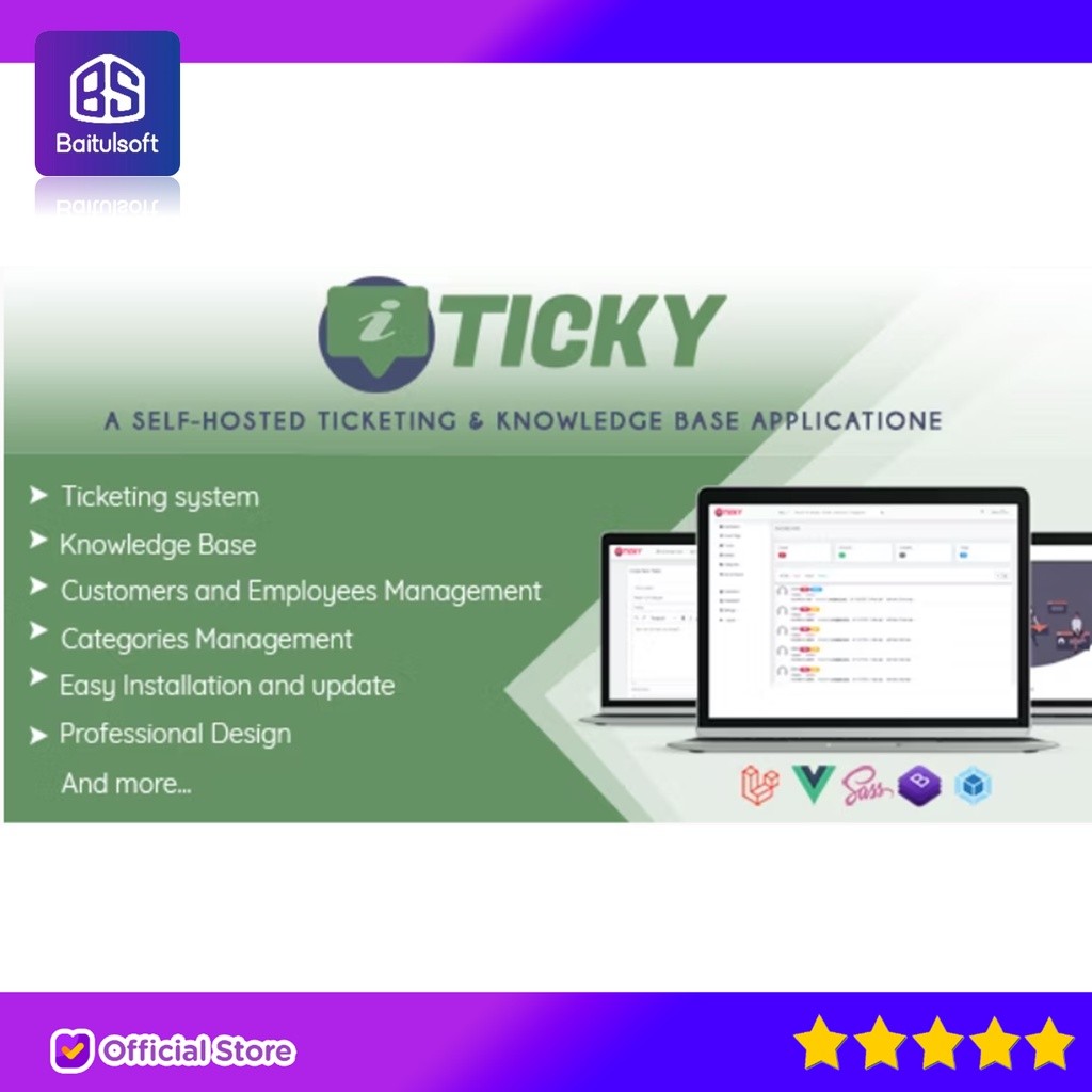Jual SOURCE CODE APLIKASI TICKY HELPDESK - SUPPORT TICKETING SYSTEM ...
