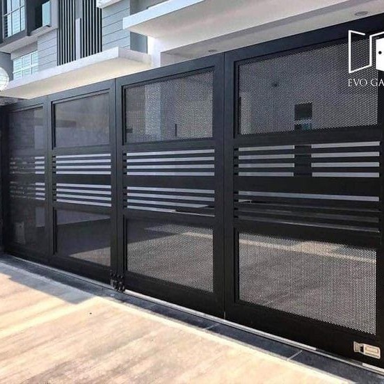 Jual pagar besi minimalis modern perforated | Shopee Indonesia