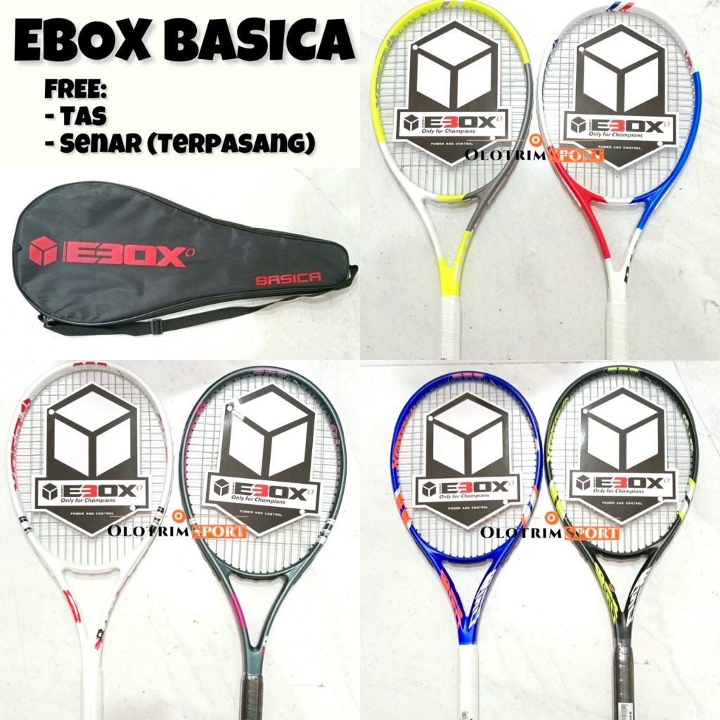 Jual Raket Tenis EBOX BASICA 2.0 2.1 3.0 3.1 5.0 5.1 Tennis 100% ...