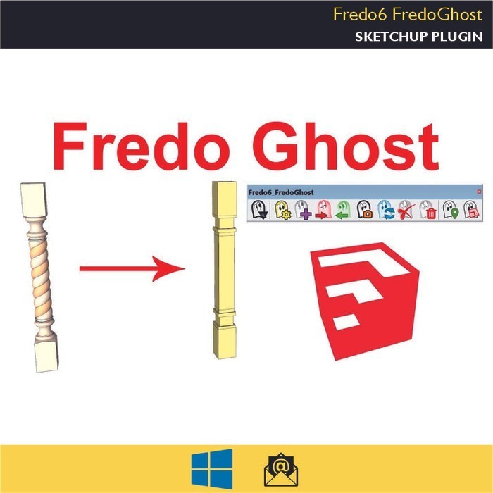 Jual (WIN) Fredo6 FredoGhost Fredo Ghost - Sketchup Plugin | Shopee ...