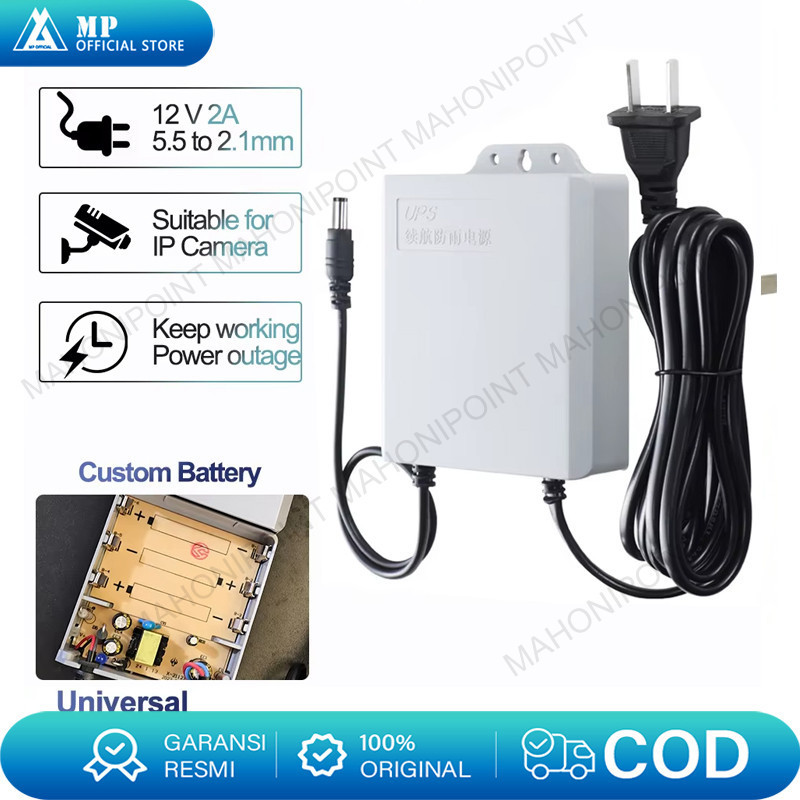 Jual 3600mah Ups Mini Dc 12v Back Up Daya Listrik Router Wifi /Modem ...