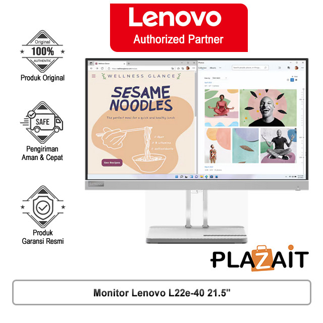 Jual Lenovo Monitor L22e-40 21.5″ VA HDMI 75Hz | Shopee Indonesia