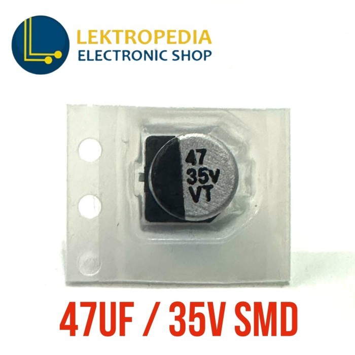Jual Elco 47uf 35v SMD 6.3x5.4mm Kapasitor 47 uf mikro 35 v volt 35volt ...